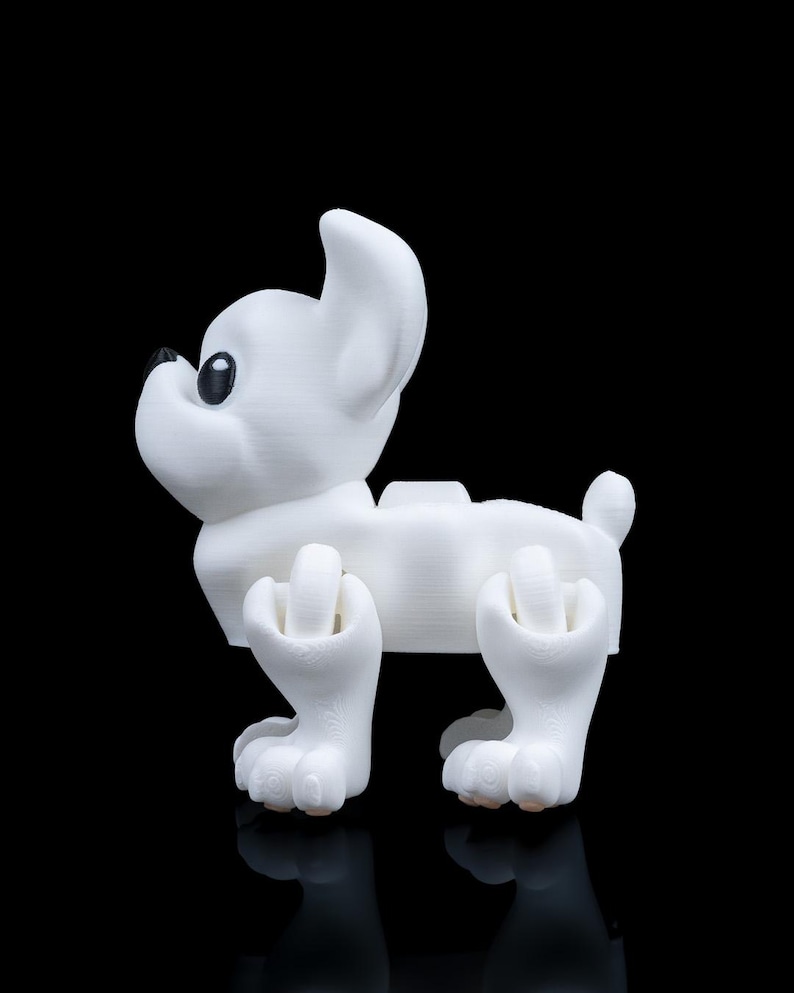 Customizable 3D Printed French Bulldog, Articulated French Bulldog ...