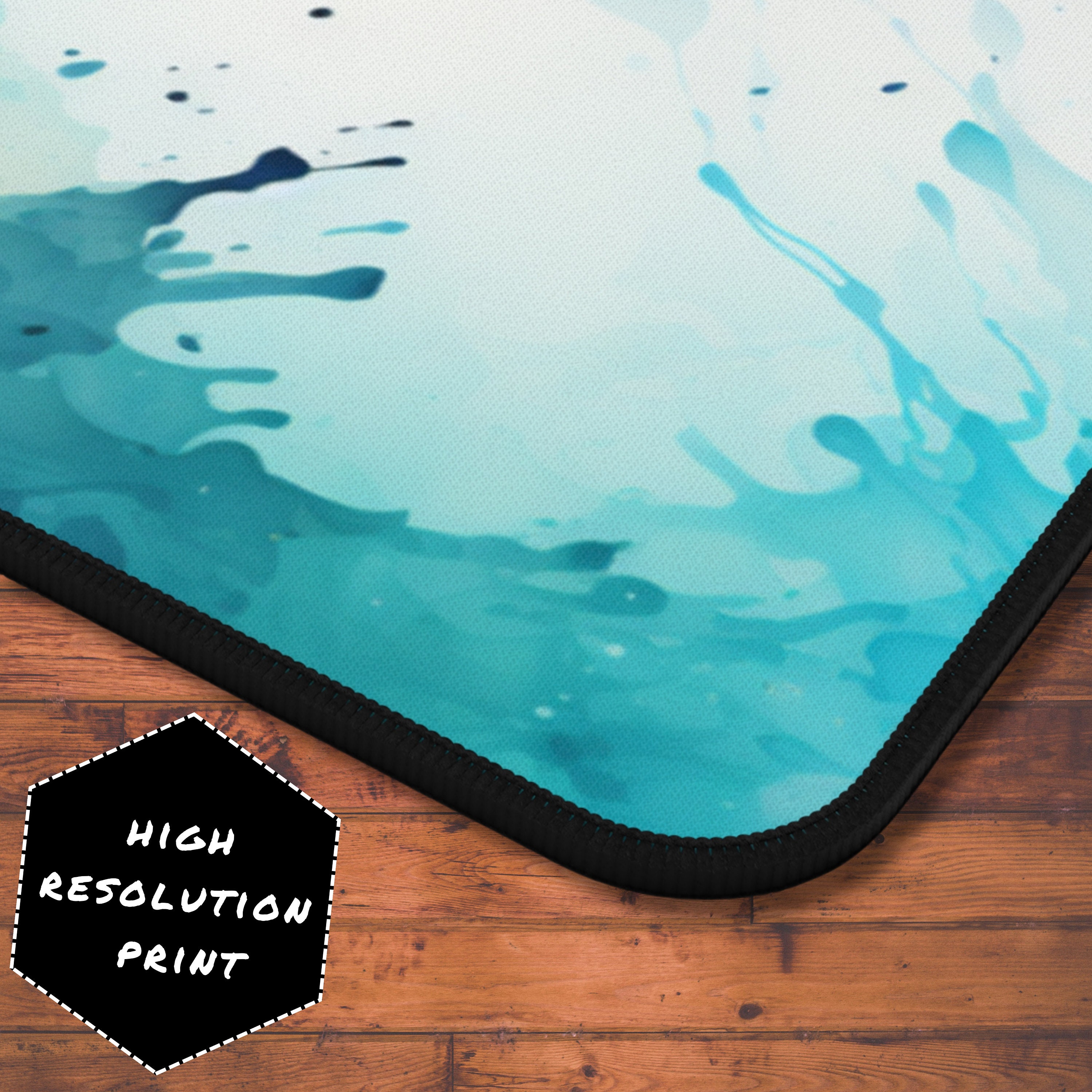 DM77 Blue Splatter Sizes up to 36in X 18in Gift for Gamer, Gift for ...