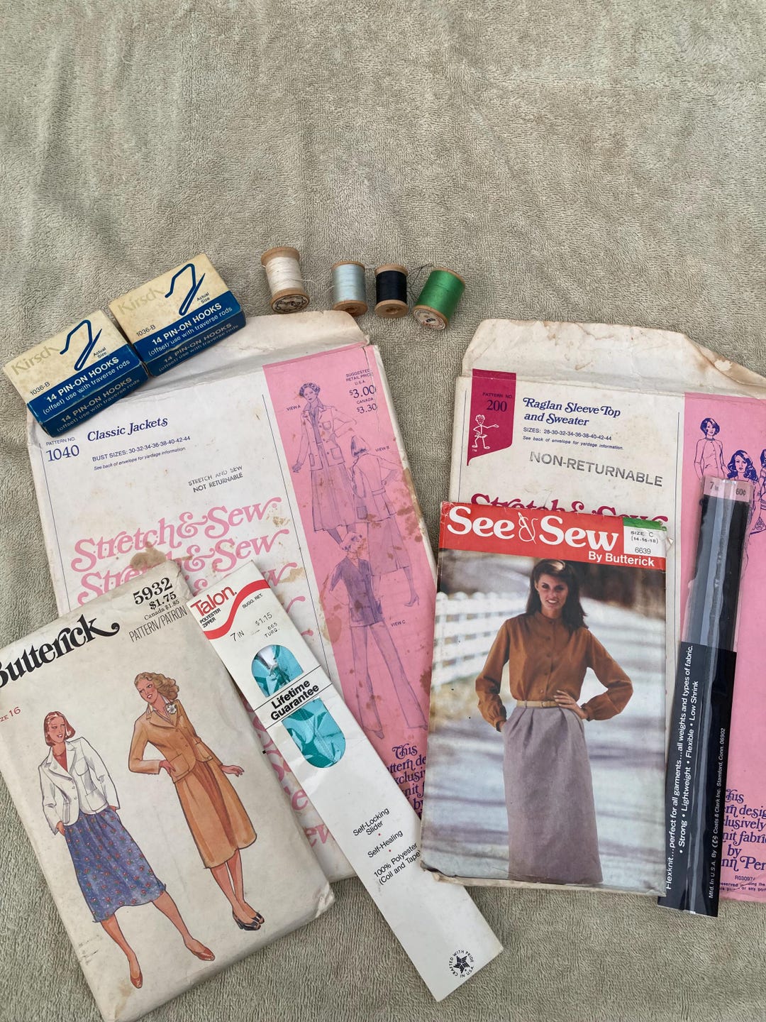 Lot of Vintage Sewing Items 1950s 1960s - Etsy