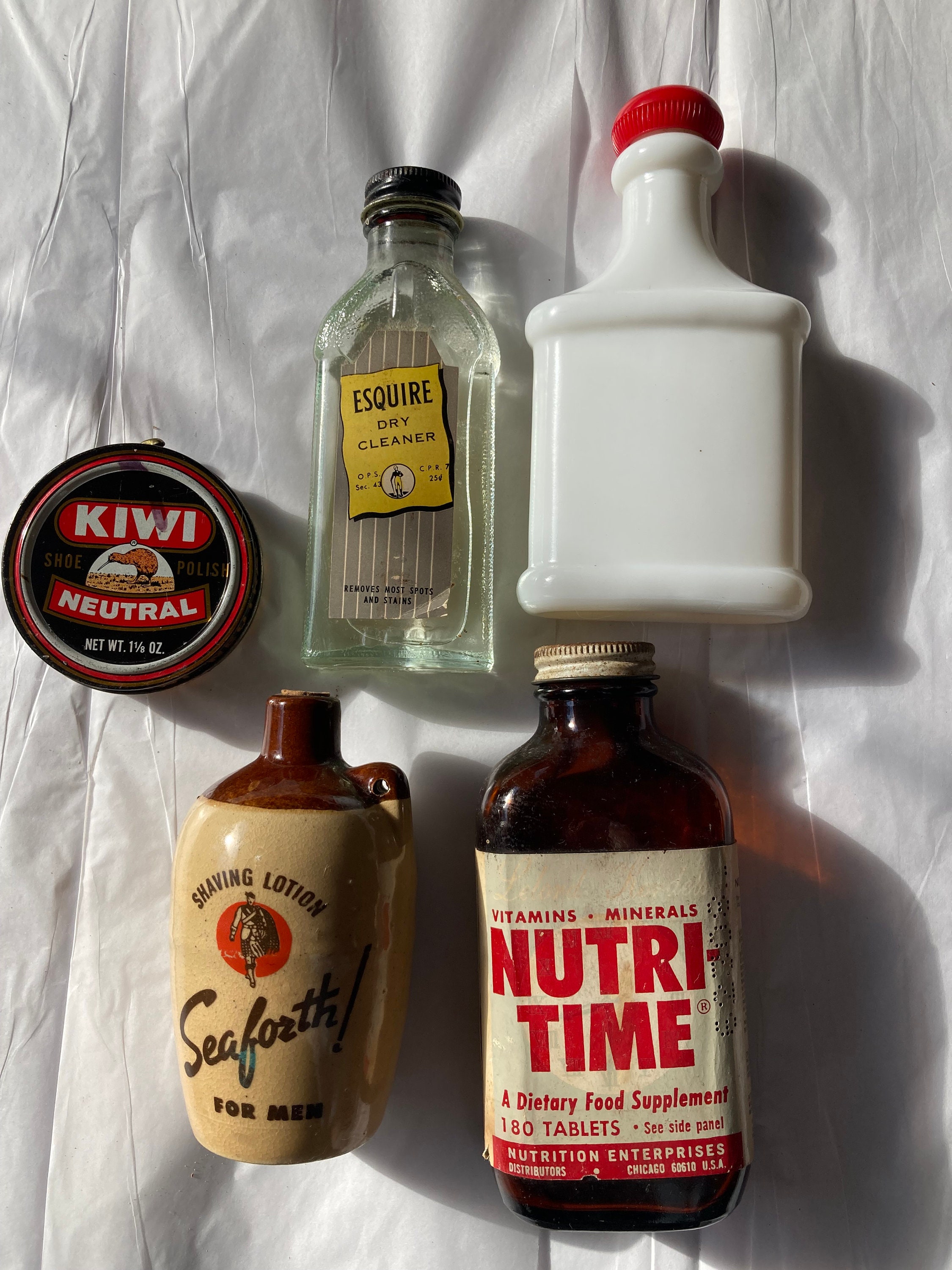 Men's Care Collection Vintage 1940s Cologne Vitamins Shoe Polish - Etsy