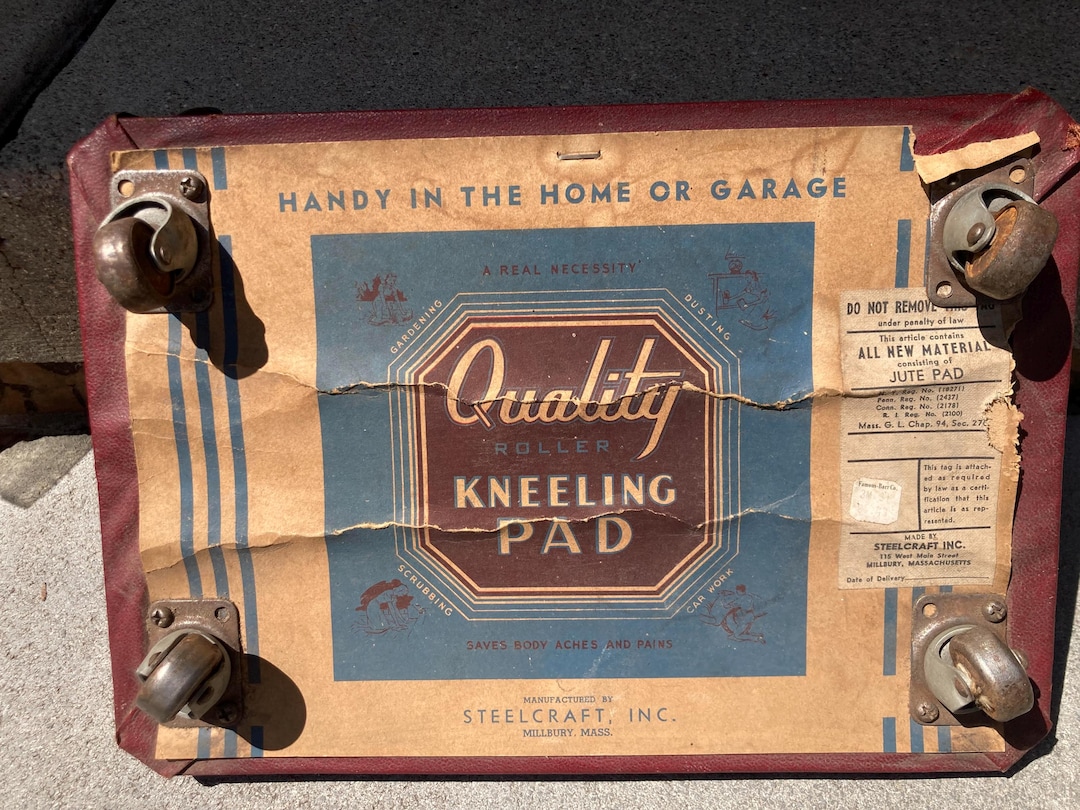 Quality Roller Kneeling Pad 1940s Vintage - Etsy
