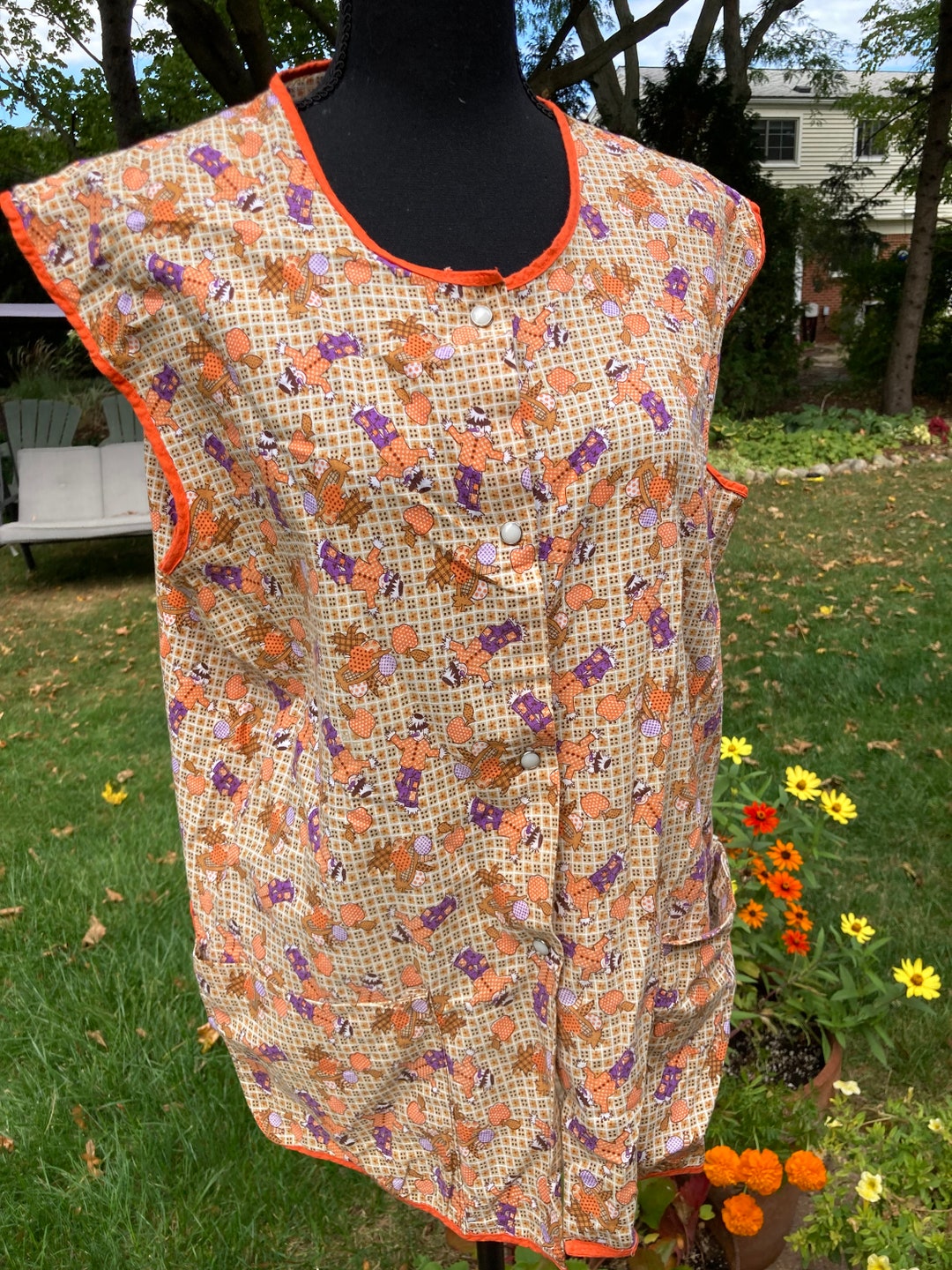 Novelty Print Smock Vintage 1950s - Etsy