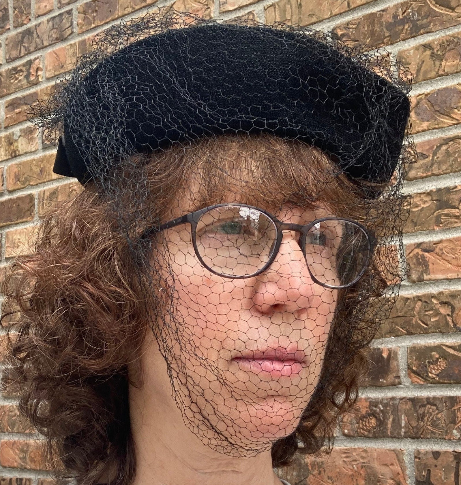 Black Veil Hat Vintage 1940s Ladies - Etsy