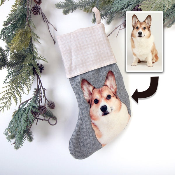 Corgi Christmas Stocking - Etsy