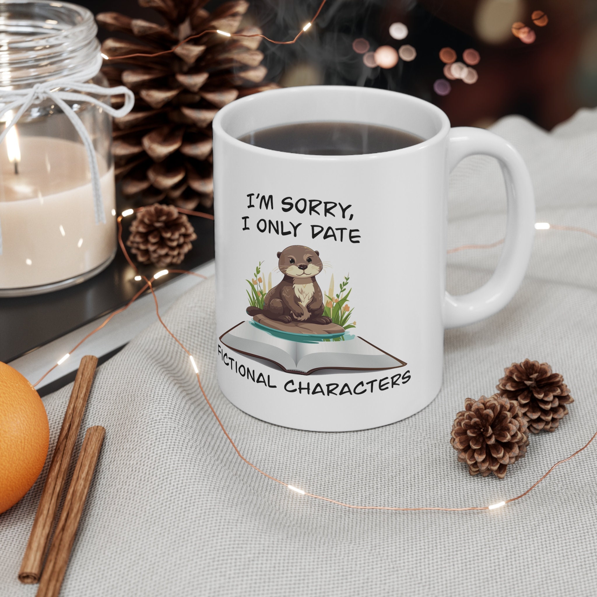 Funny Fictional Characters, Cute Otter, Literature, Funny Saying Mug ...