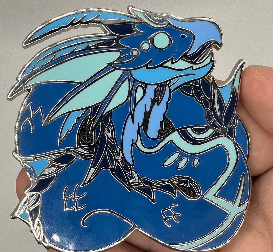 Genshin Impact Beisht Osial Hydro Water Dragon Enamel Pin - Etsy