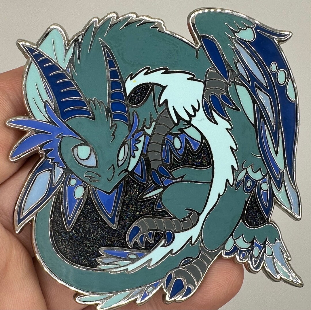 Genshin Impact Dvalin Stormterror Dragon - Sticker, Charm, or Pin - Etsy