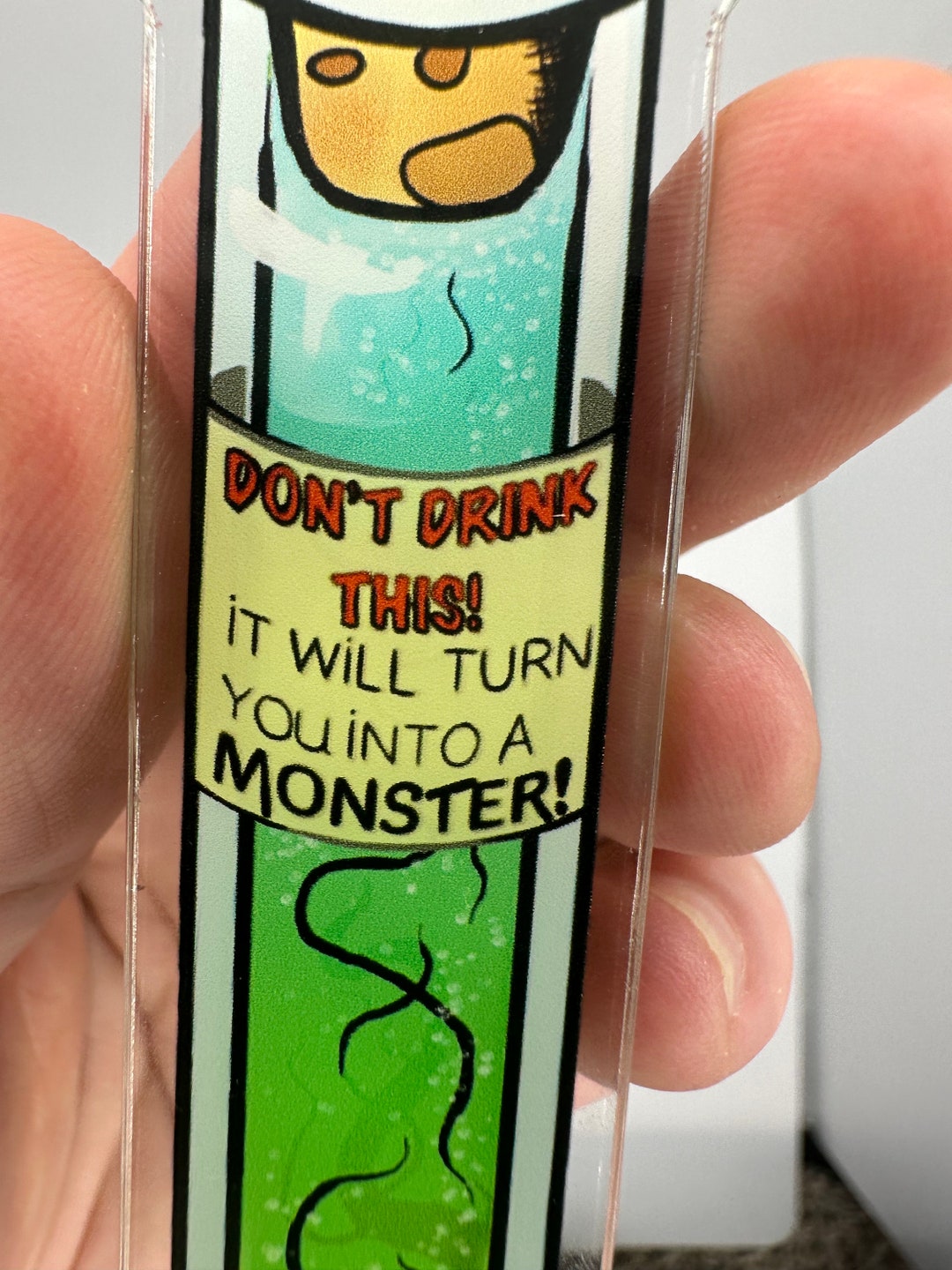 Monster Transformation Test Tube Mad Scientist Potion Acrylic Charm 3 ...