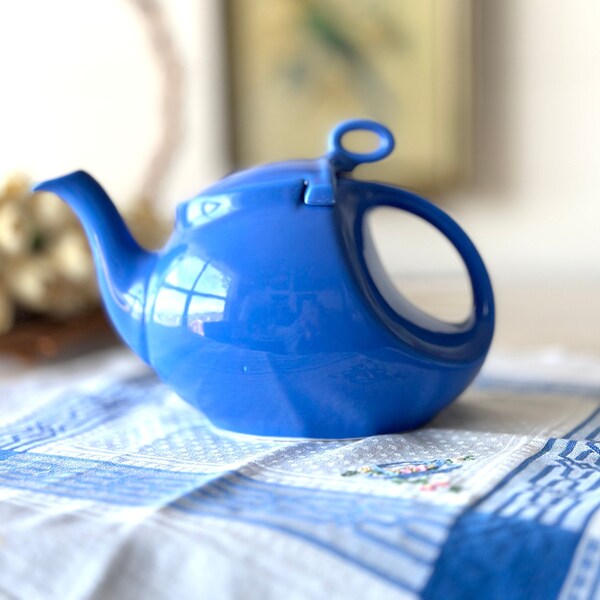 Blue Teapot - Etsy