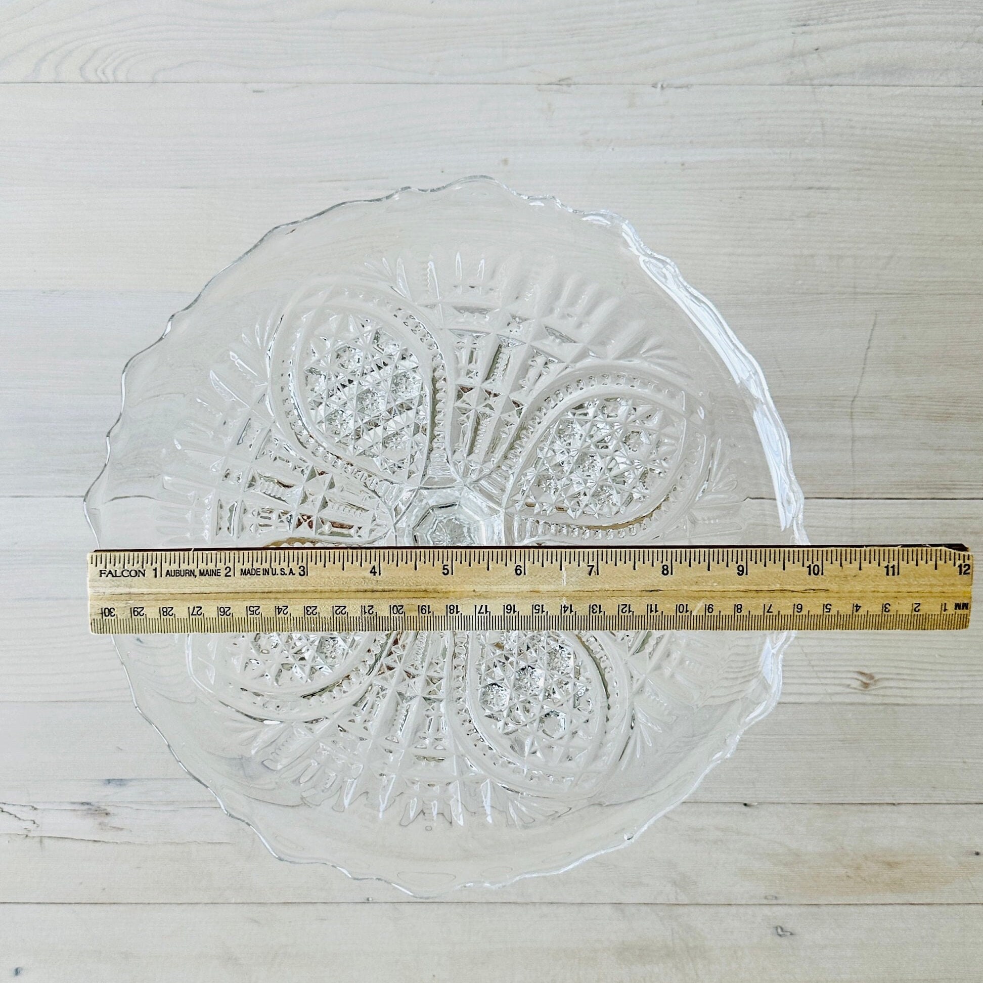 EAPG Antique Crystal Clear Cake Stand Higbee 9 Inch Diameter - Etsy