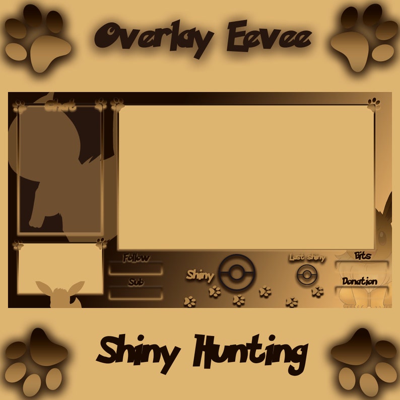 Overlay Shiny Hunting Pokémon Eevee! - Etsy
