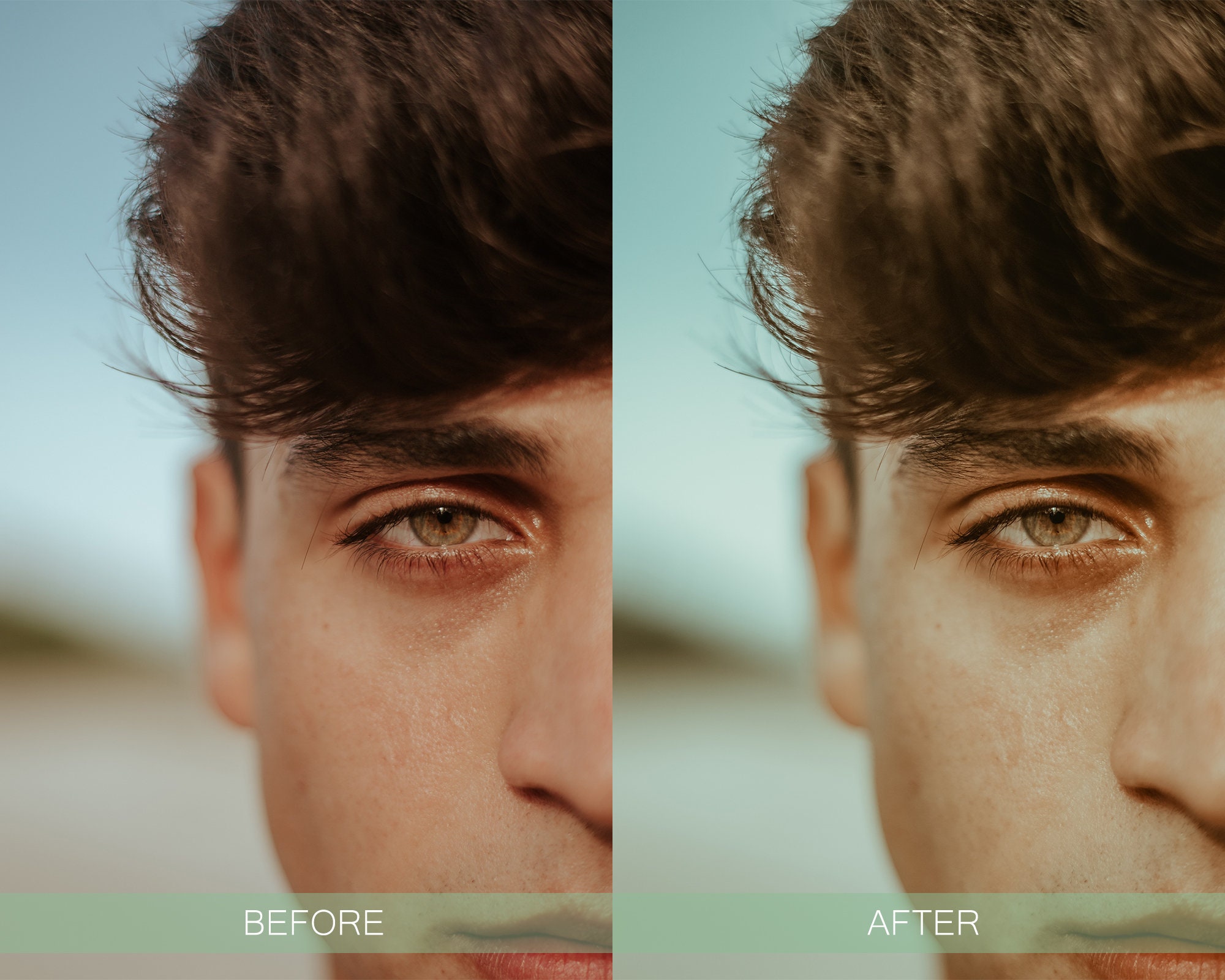 6 Cinematic Presets for Lightroom Mobile & Desktop Green Film Filter ...