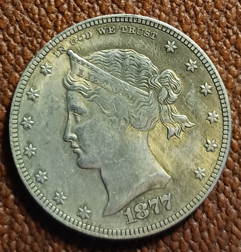 1877 CORONET Half Dollar Pattern Reproduction Restrike Copy Not a US ...