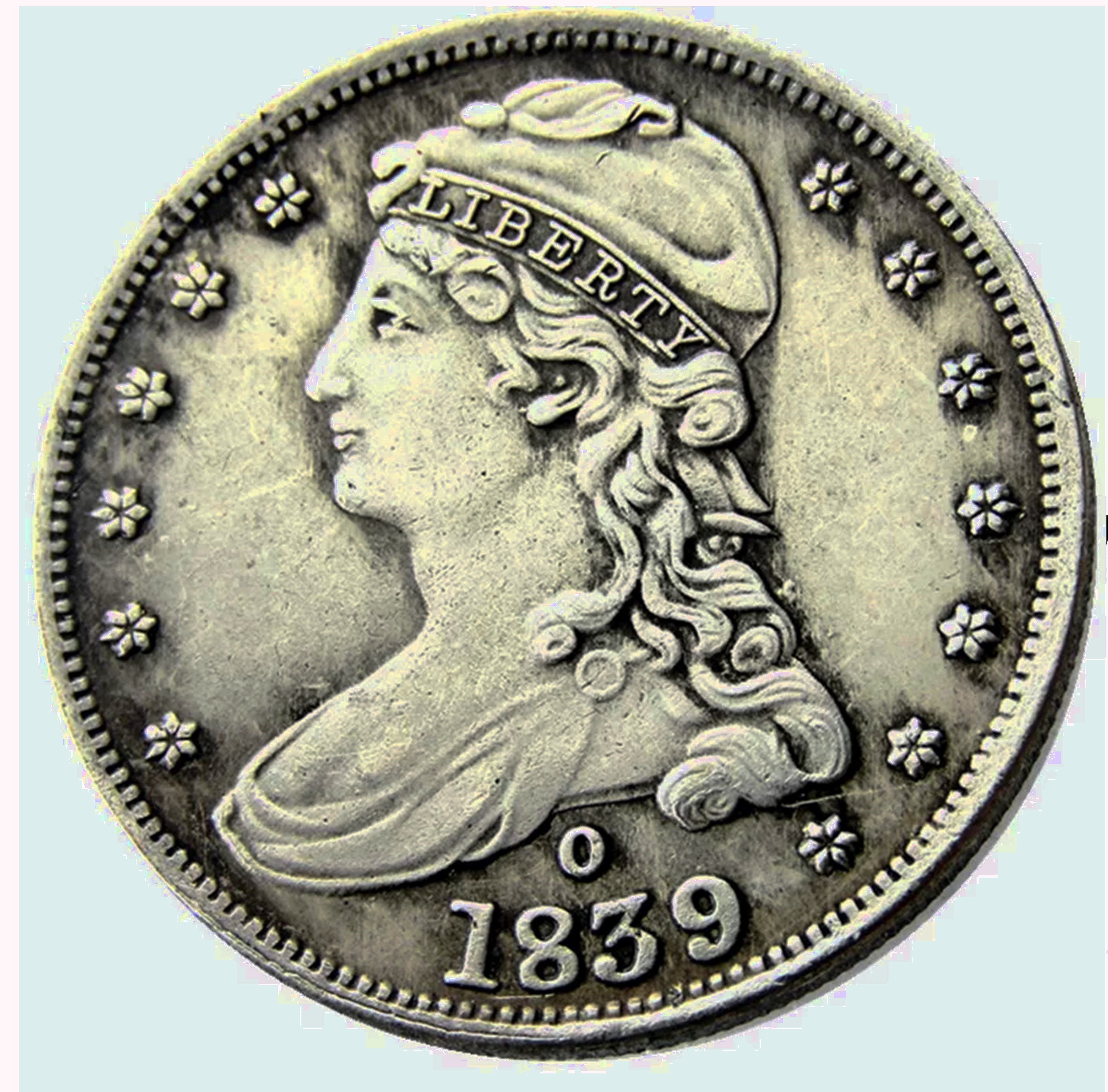 1839 O EX FINE Full Liberty Seated Half Dollar Tribute Token - Etsy