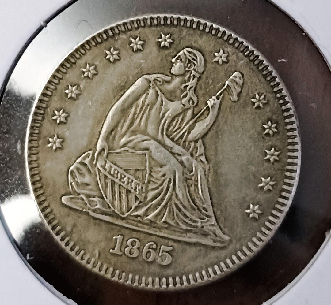 1865 S LIBERTY SEATED Quarter Token Restrike Reproduction - Etsy