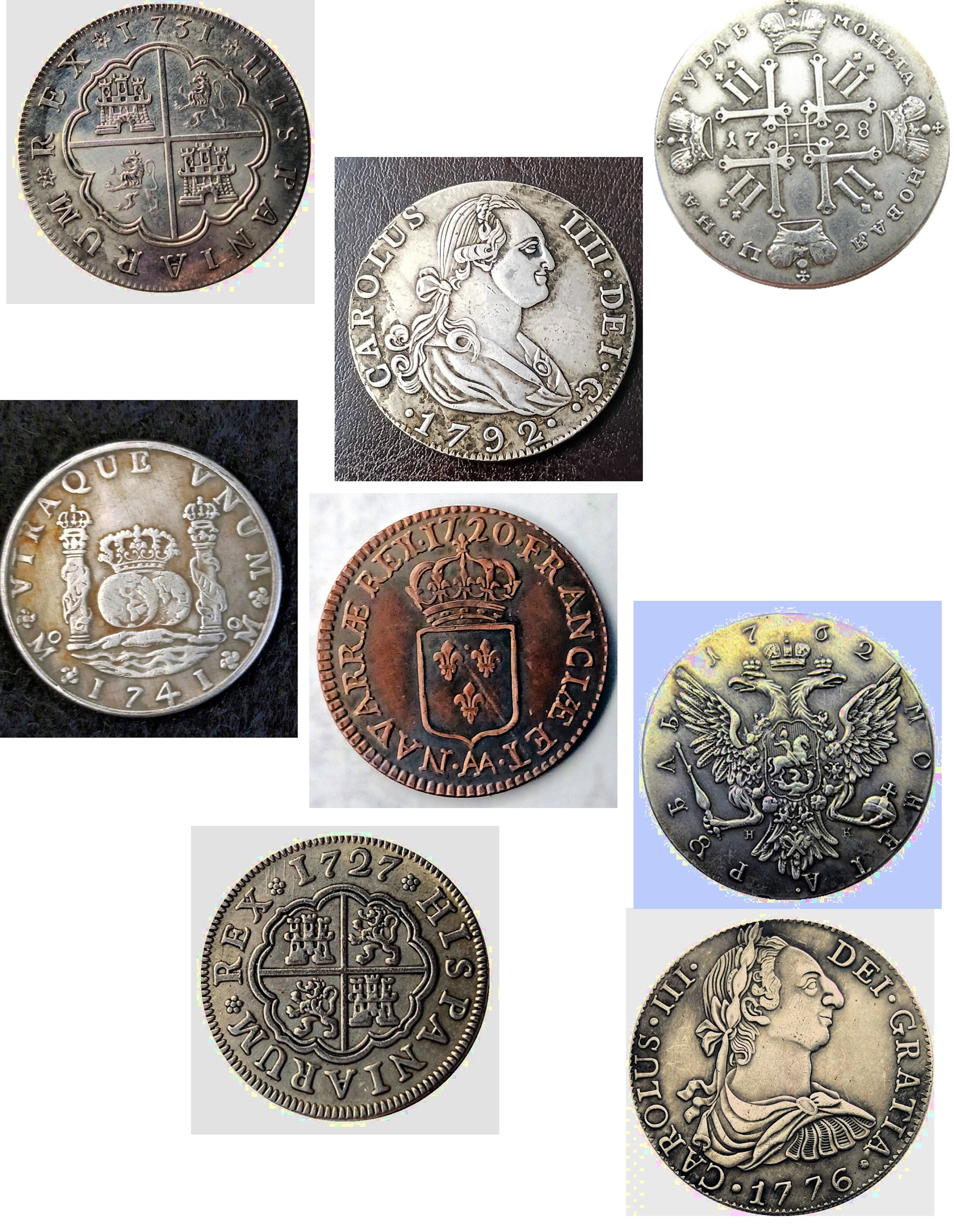 10 DIFFERENT PIRATE ERA Reproduction Coins - Etsy