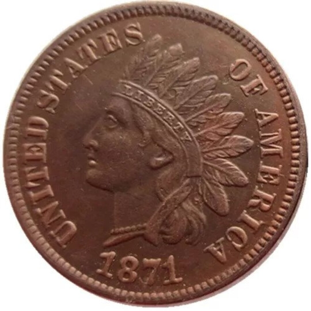 1860 INDIAN HEAD Cent Restrike Tribute Reproduction - Etsy