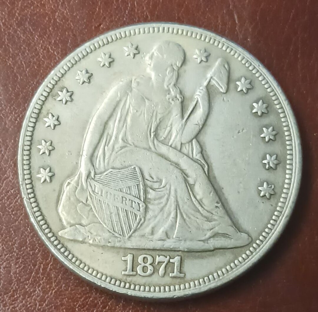 1871 CC LIBERTY SEATED Dollar Restrike Reproduction Token - Etsy