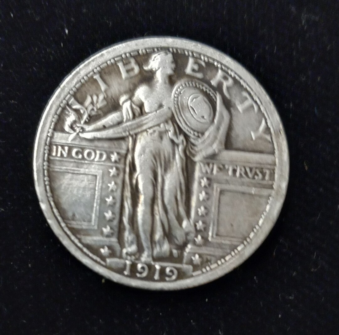 1919 P LIBERTY STANDING Quarter Tribute Token - Etsy