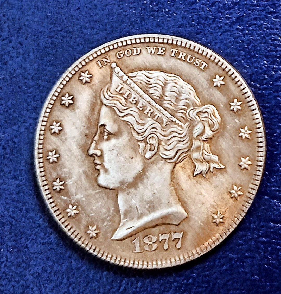 1877 Extremely Rare! CORONET J PATTERN Half DOLLAR Reproduction ...