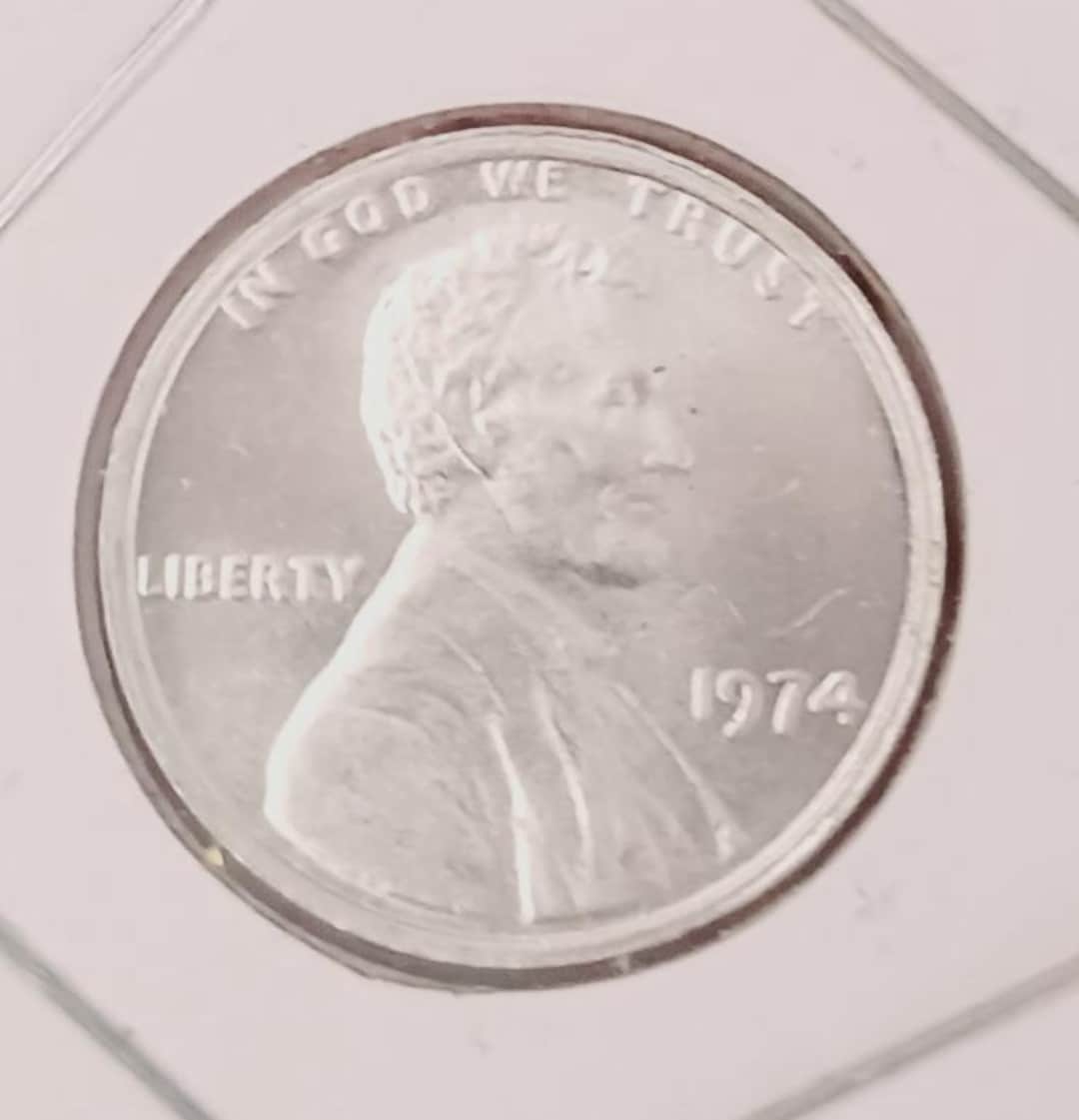 1974 Pure ALUMINUM CENT Reproduction Restrike Copy - Not A US ...