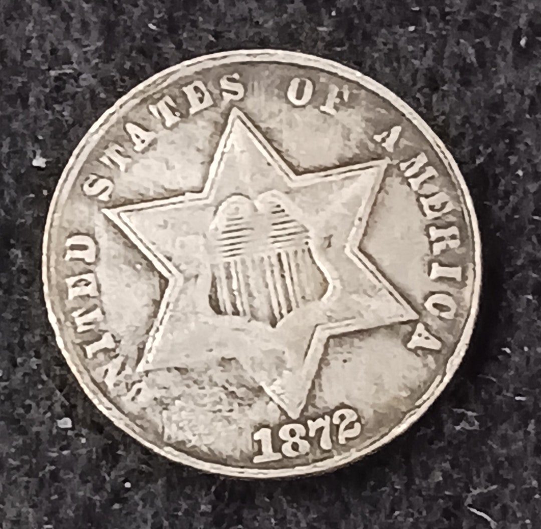 1872 THREE CENT Silver Reproduction Restrike Copy NEW New New - Etsy