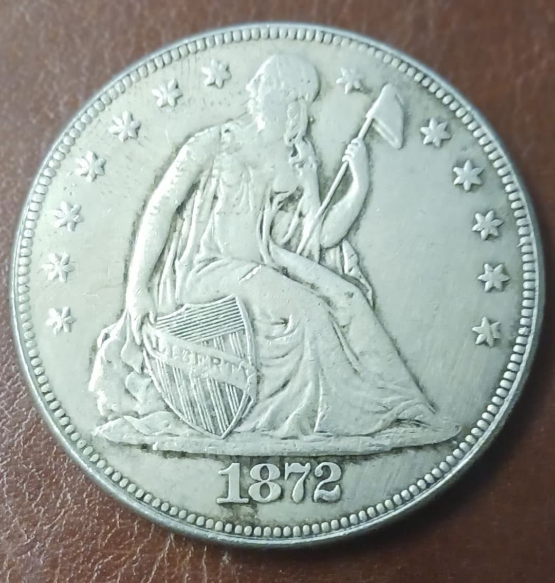 1872 S LIBERTY SEATED Dollar Restrike Reproduction Token - Etsy