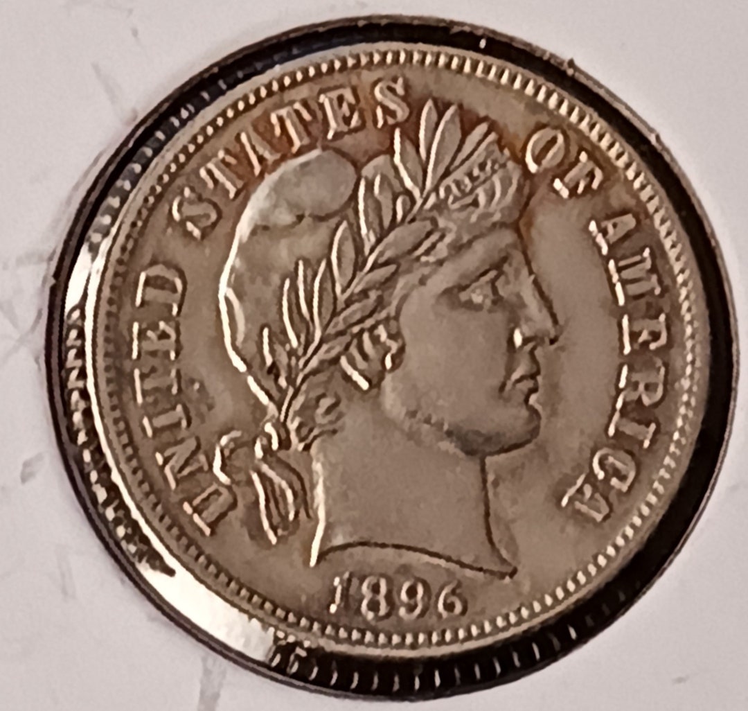 1896 P BARBER DIME - Full Liberty Token Restrike Reproduction - Etsy