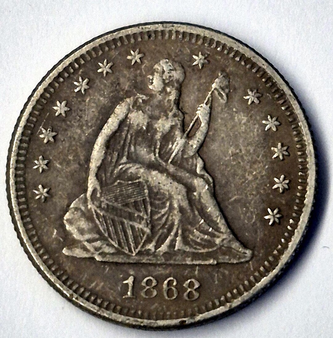 1868 P LIBERTY SEATED QUARTER Restrike Reproduction Token - Etsy