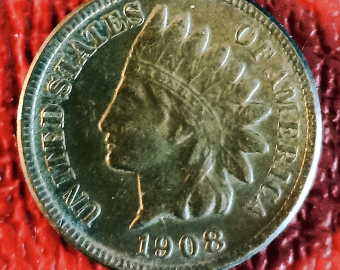 1887 Indian Head Penny in XF-AU Condition, Clean Details and Diamonds ...