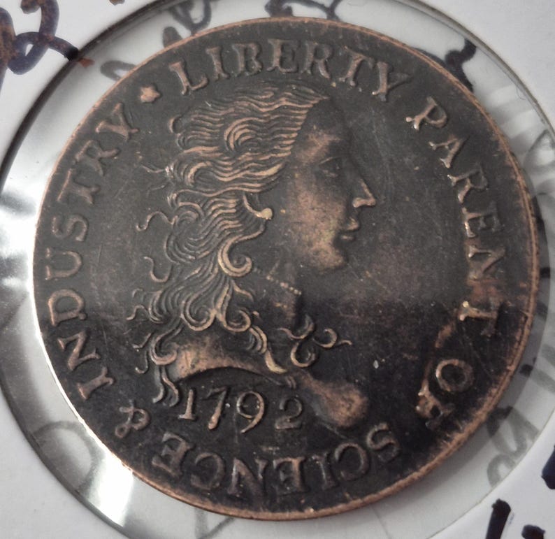 1792 BIRCH Cent Pattern 3 KNOWN - SOLD for 1.5 Million Reproduction ...
