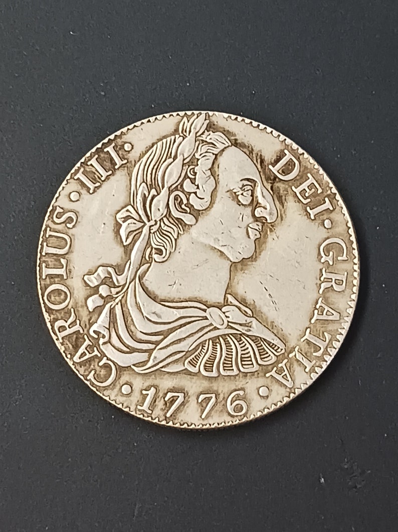 1776 Charles III Piece of Eight Reproduction Copy Restrike - Etsy