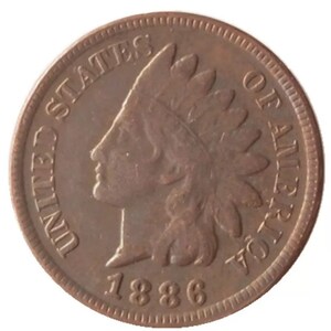1886 INDIAN HEAD Cent Restrike Tribute Reproduction - Etsy