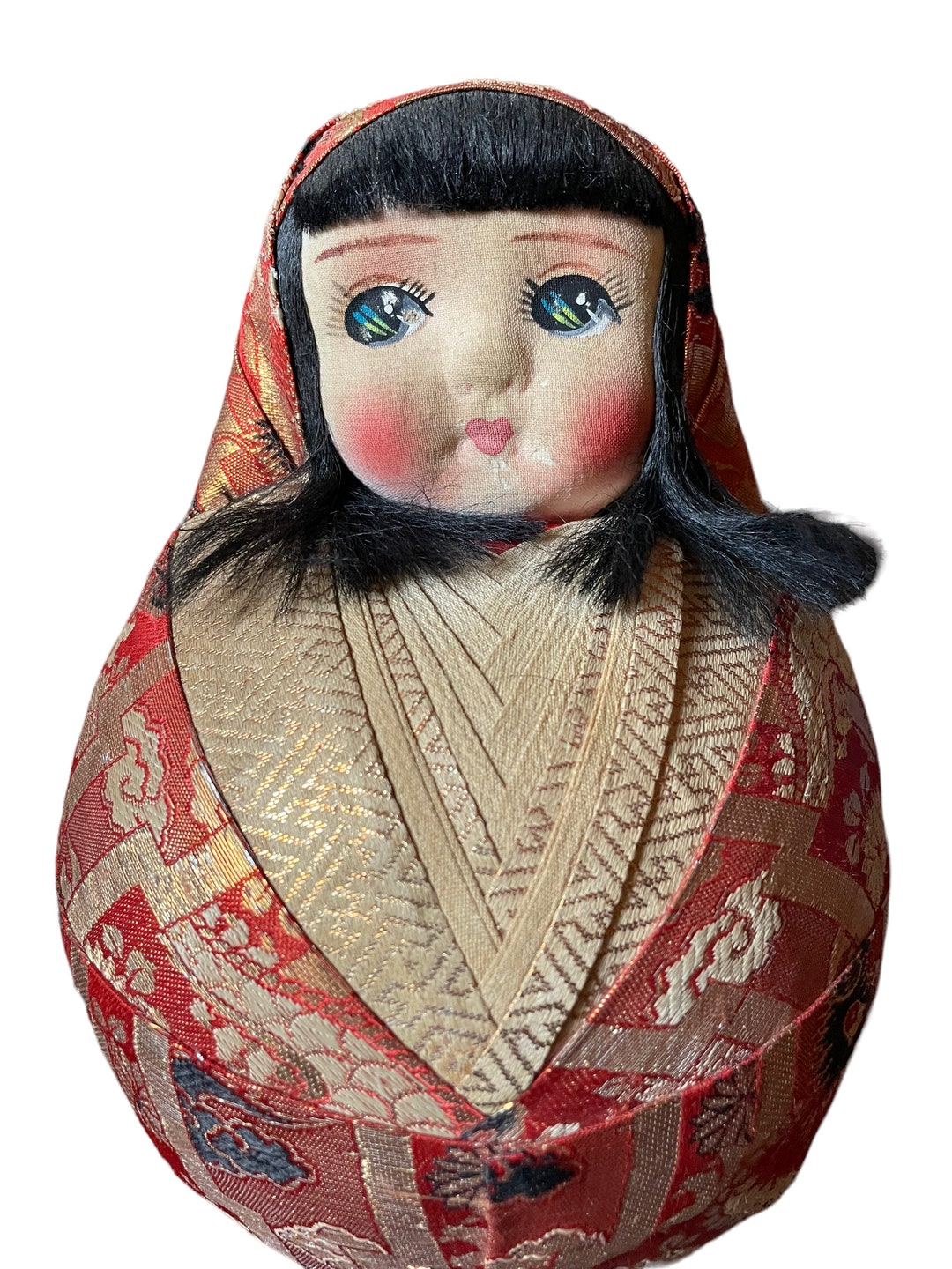 Japanese Hime Daruma Roly Poly Doll Vintage Good Luck Doll - Etsy