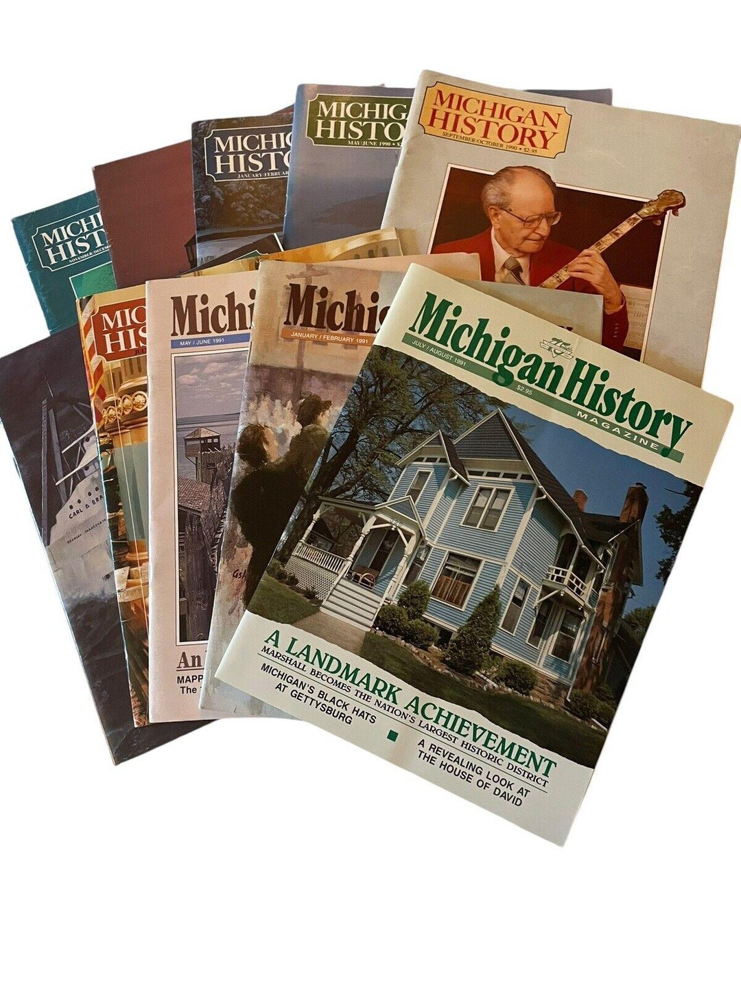 Michigan History Magazines Lot of 10 Vintage Issues 1987-1991 - Etsy