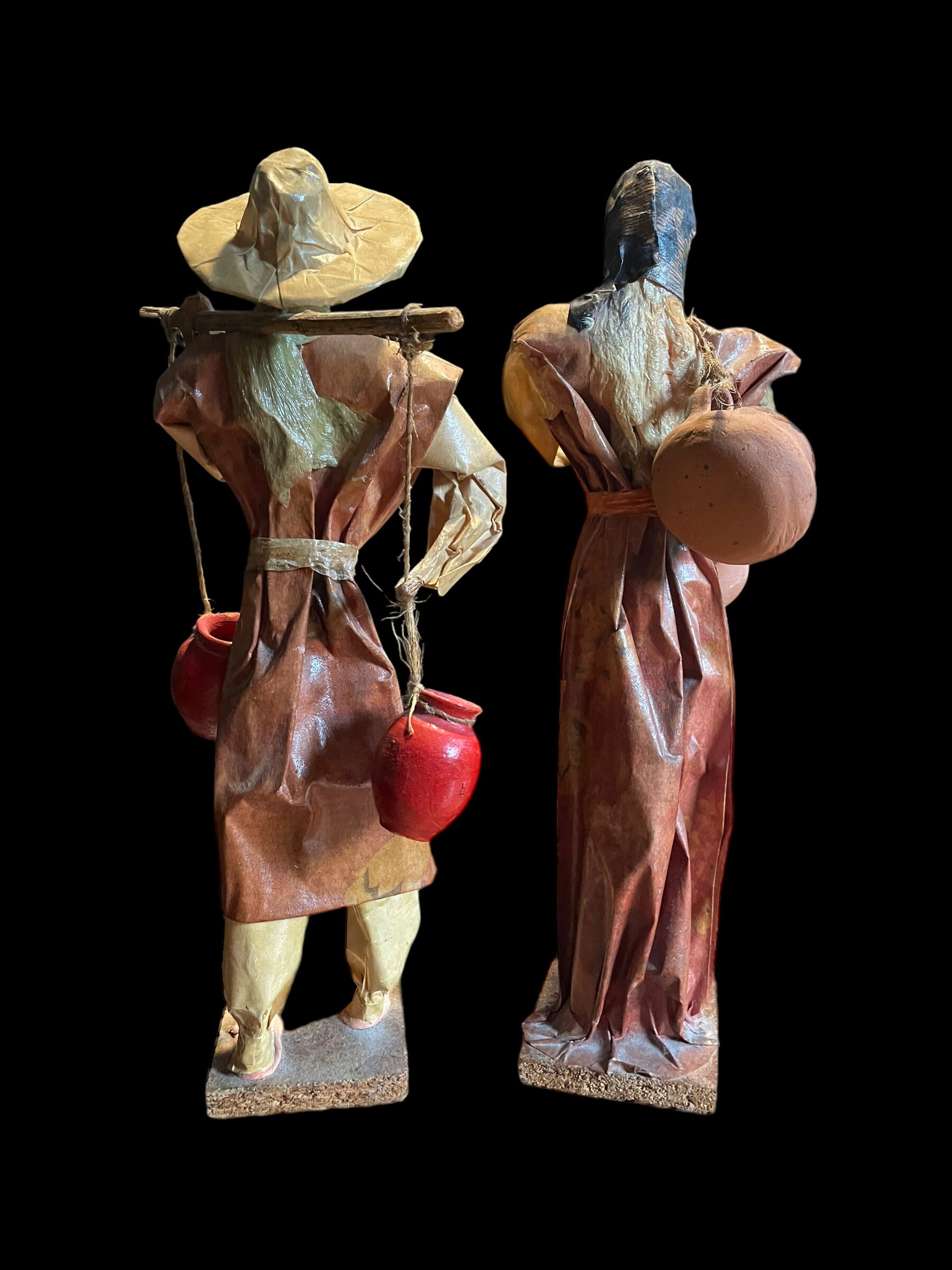 Vintage Papier Maché Mexican Folk Art Figures Hand Made - Etsy