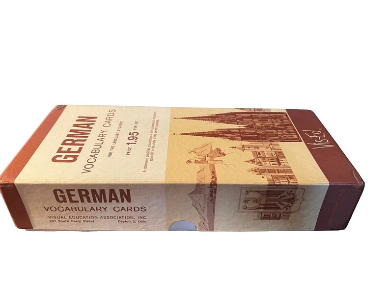 Vis-ed German Vocabulary Cards Set of 1000 Flash Cards Vintage - Etsy