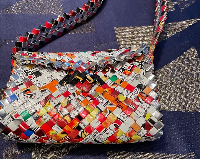 Upcycled Purse Made From Woven Chip Bags. - Etsy