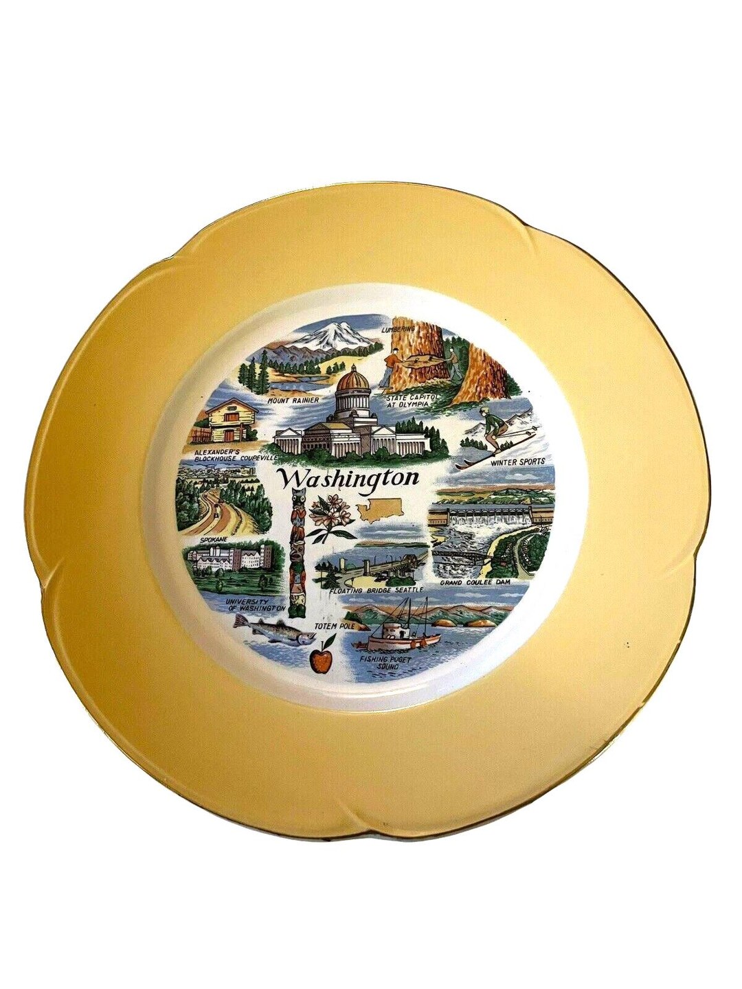 Anco Washington Souvenir Plate Vintage Collectible Made in Japan - Etsy