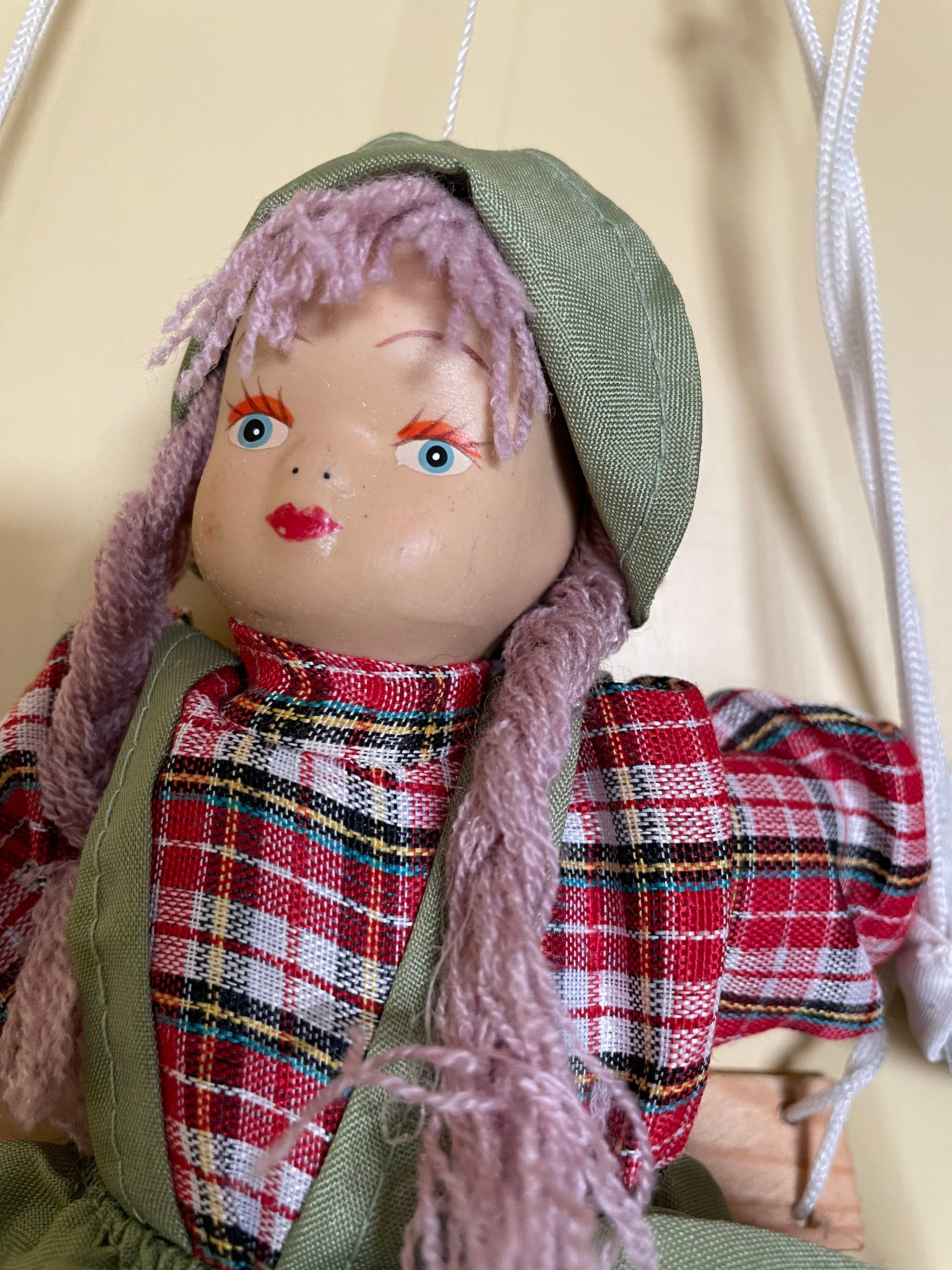 Vintage German Dolls on Swings Set of 2 With Porcelain Heads - Etsy