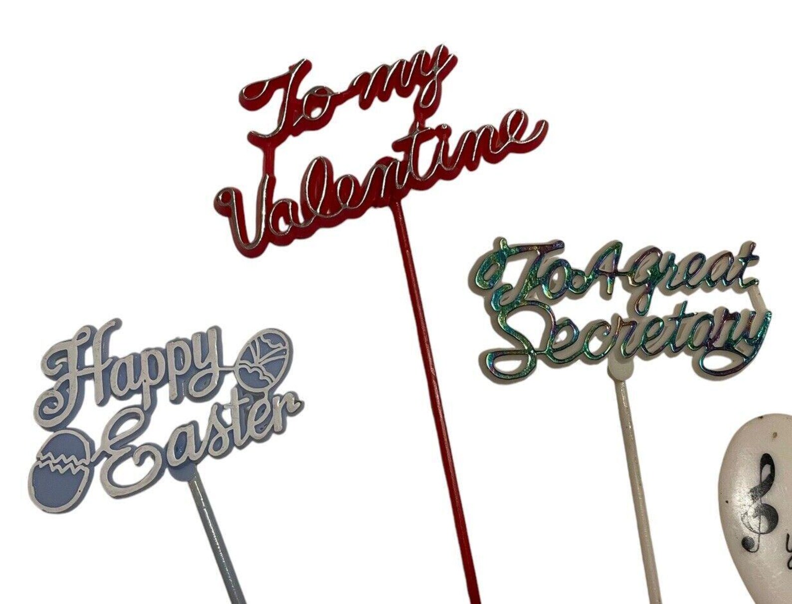 Vintage Hard Plastic Florist Bouquet Picks Lot of 6 - Etsy