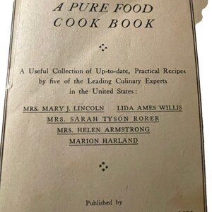 Home Helps Cookbook Circa 1910 Cottolene Cottonseed Oil - Etsy