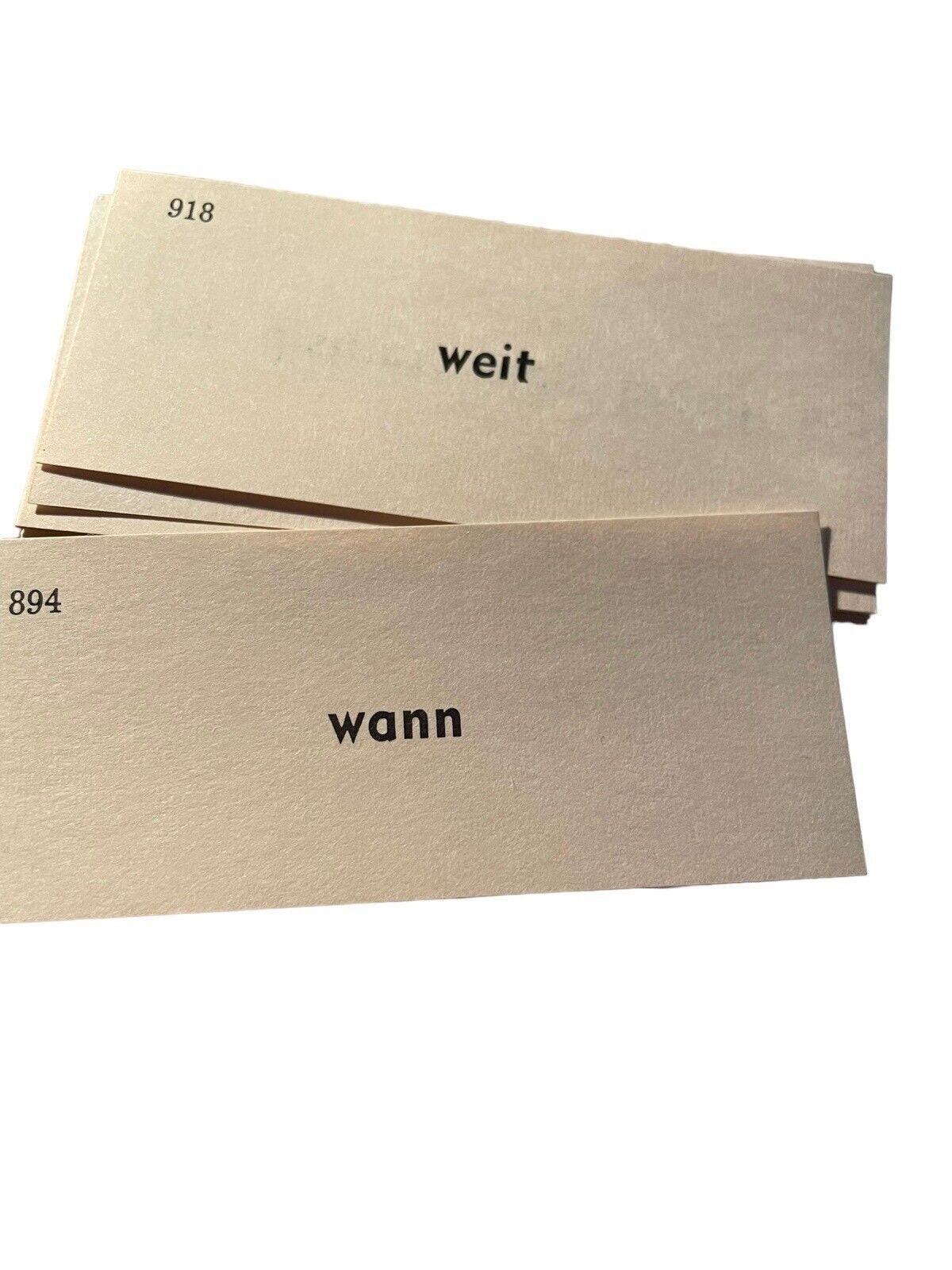 Vis-ed German Vocabulary Cards Set of 1000 Flash Cards Vintage - Etsy