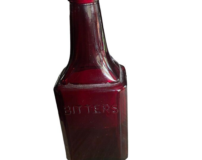 Wheaton Ruby Red Bitters Bottle - Etsy