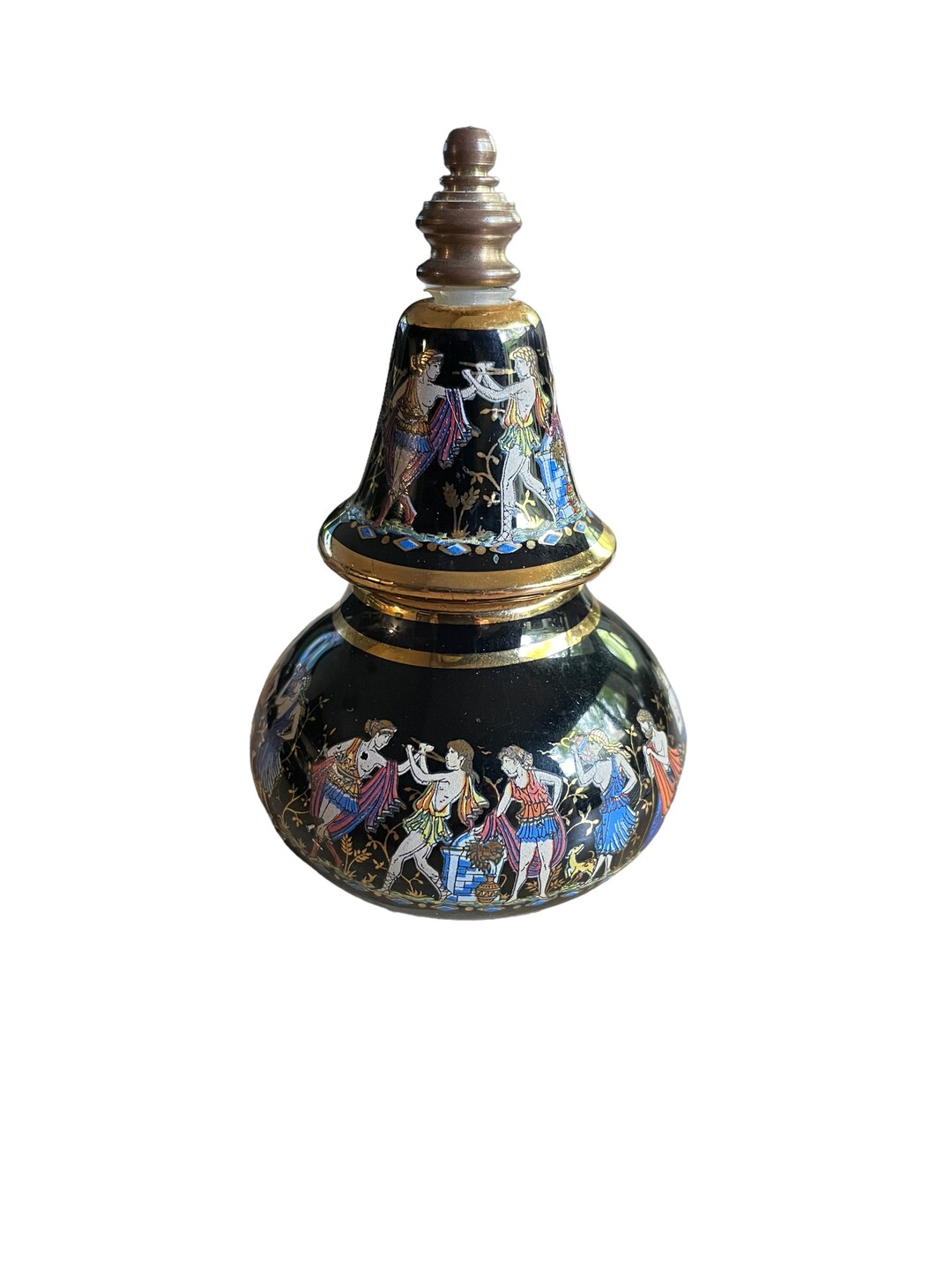 VTG Ceramic Greek Perfume Bottle - Etsy
