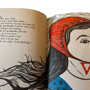 Little Red Cap Story by Brothers Grimm 1964 HC With Woodcut ...