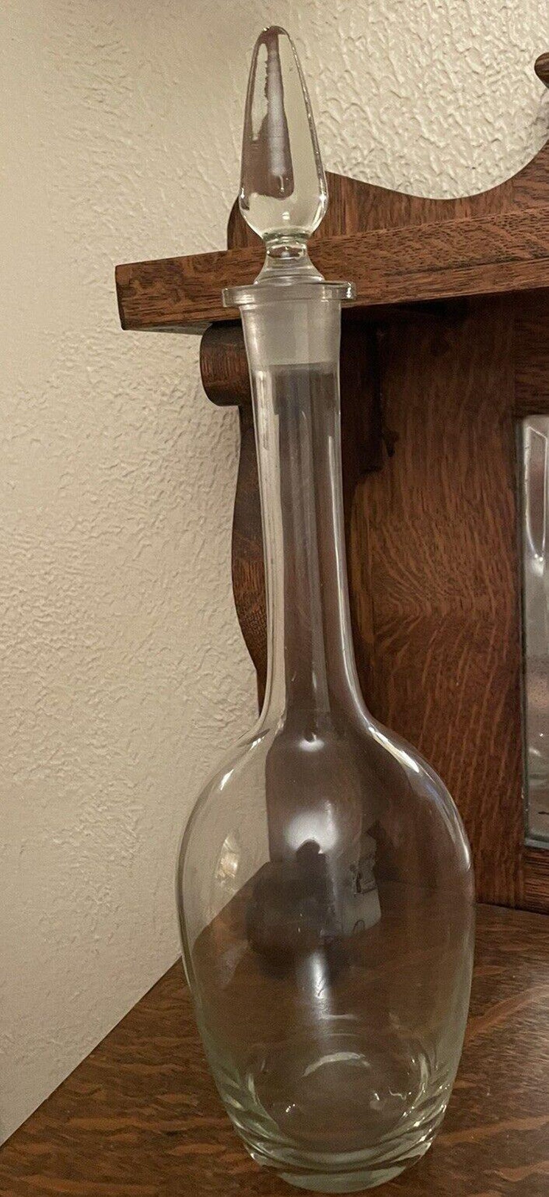 Hand Blown Romanian Glass Decanter With Stopper MCM 16 - Etsy