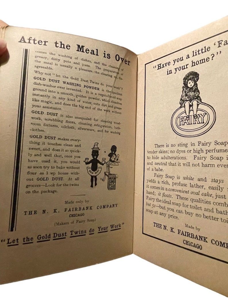 Home Helps Cookbook Circa 1910 Cottolene Cottonseed Oil - Etsy