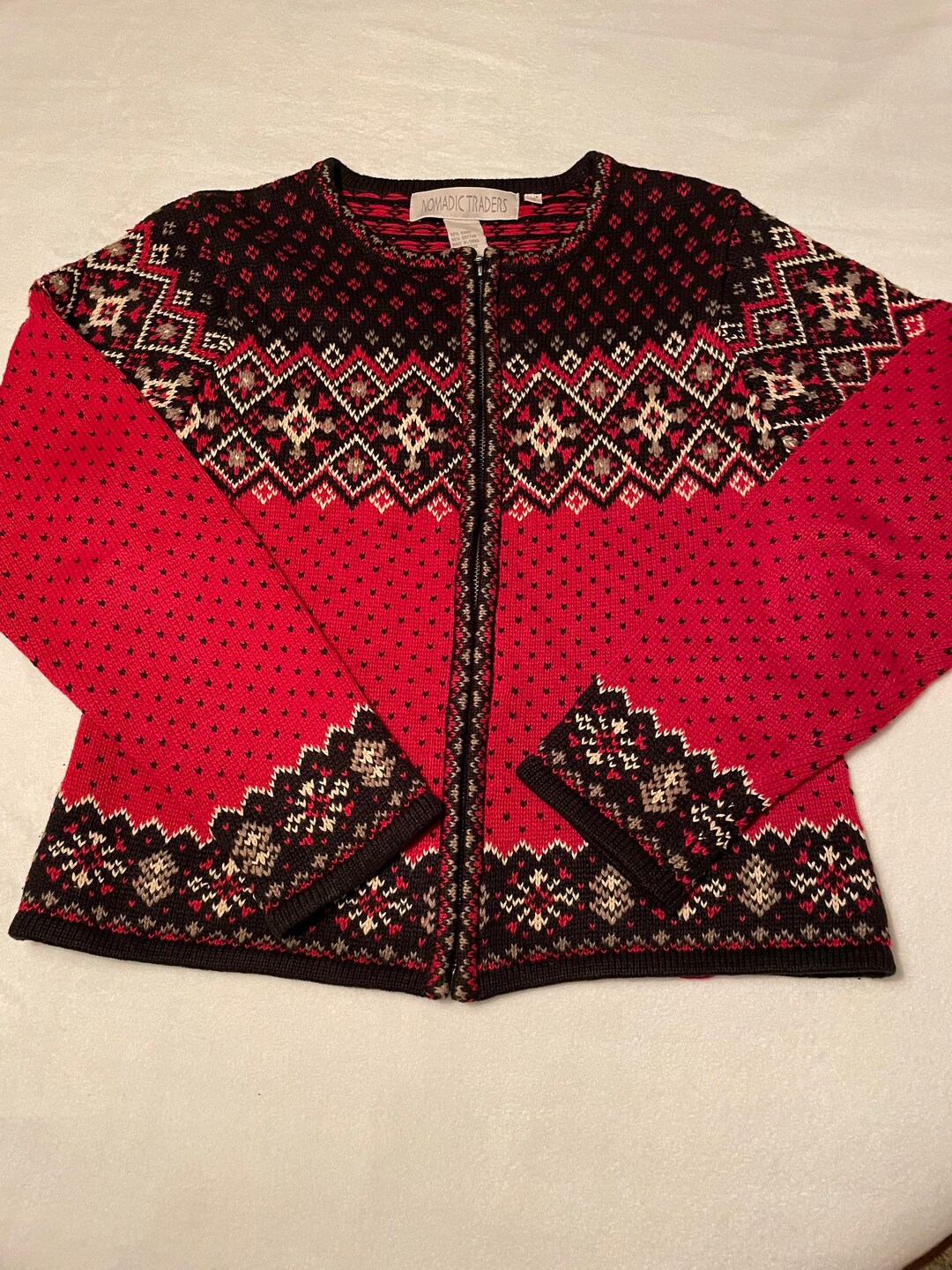 Nomadic Traders Cardigan Sweater, Ramie Cotton, Womens Size Small ...
