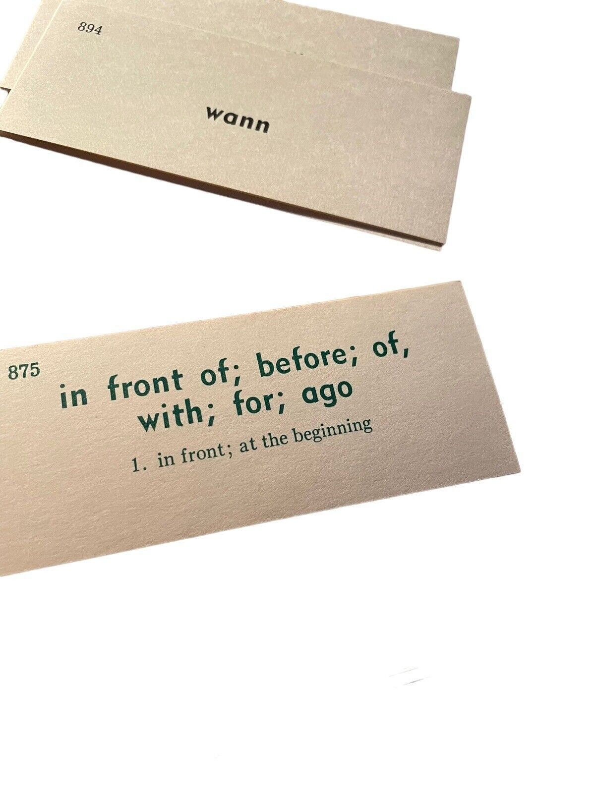 Vis-ed German Vocabulary Cards Set of 1000 Flash Cards Vintage - Etsy